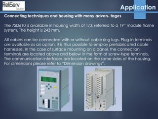 7SD61 Cable Differential Protection Relay | PDF
