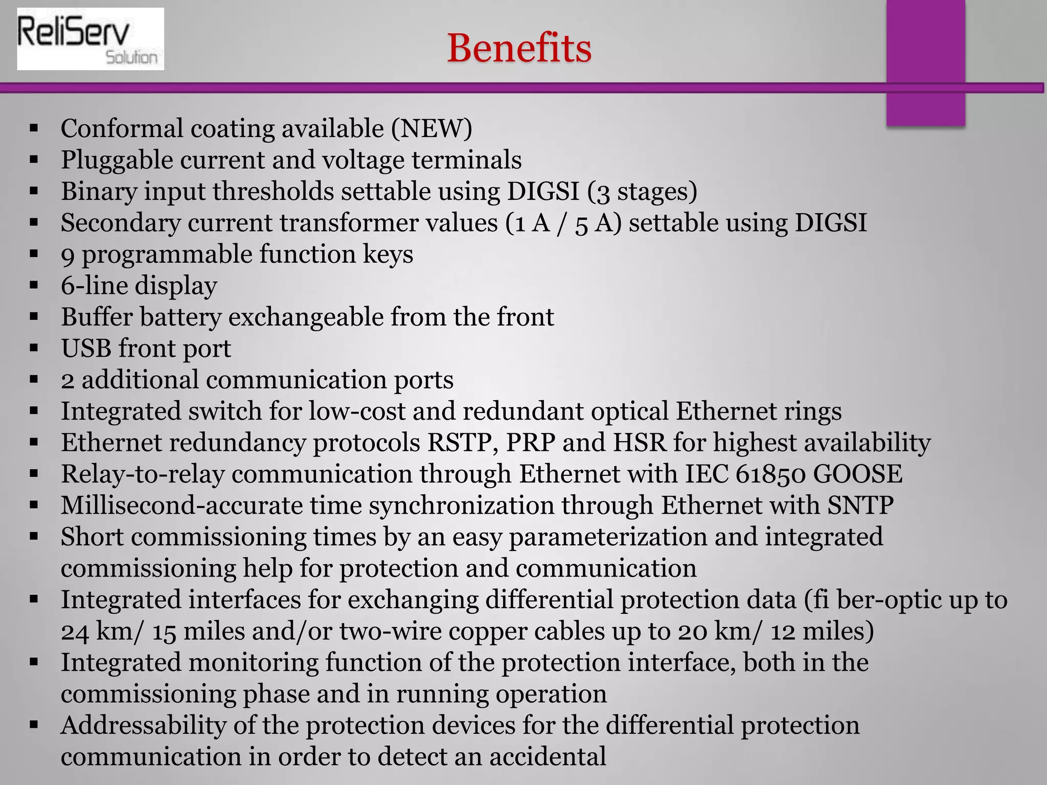 7SD80 Cable Differential Relay | PDF