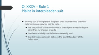 7 sec. 88 interpleader suit | PPTX