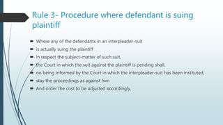 7 sec. 88 interpleader suit | PPTX