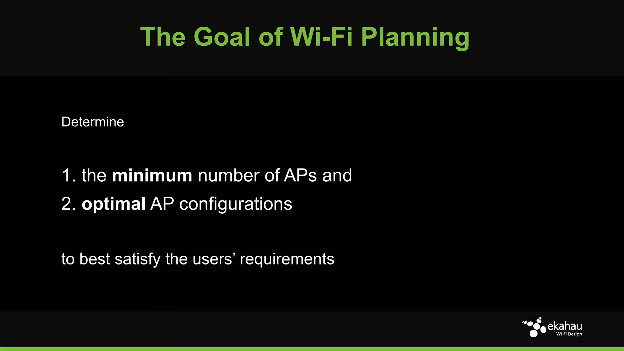 Wi-Fi Planning - The 7 Secrets | PPTX
