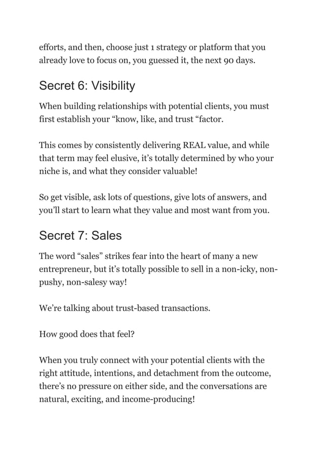 7 secrets to replacing your income in less than 90 days | PDF