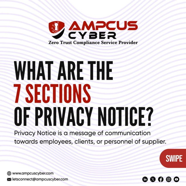 Understanding the 7 Sections of Privacy Notice | PDF