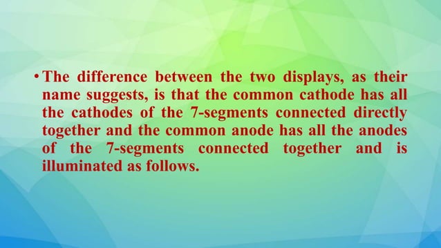 7 Segment Display | PPTX | Technology & Computing