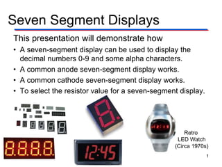 7 segment display.ppt | Consumer Electronics | Technology & Computing