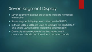 7 segment led interfacing with 8051 | PPTX