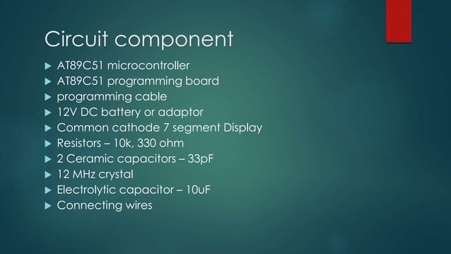 7 segment led interfacing with 8051 | PPTX | Computer Peripherals | Computing