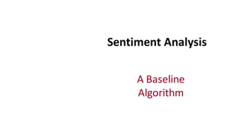 Sentiment analysis in machine learning using python | PDF