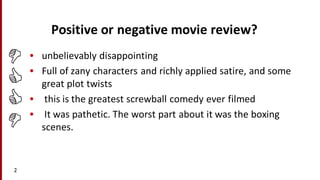 Sentiment analysis in machine learning using python | PDF