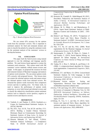 Senti-Lexicon and Analysis for Restaurant Reviews of Myanmar Text | PDF | Technology & Computing