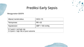 sepsis definisi patofis diagnosis tatalaksana komplikasi | PPTX