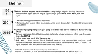 sepsis definisi patofis diagnosis tatalaksana komplikasi | PPTX