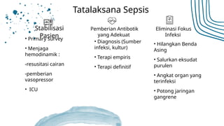 sepsis definisi patofis diagnosis tatalaksana komplikasi | PPTX