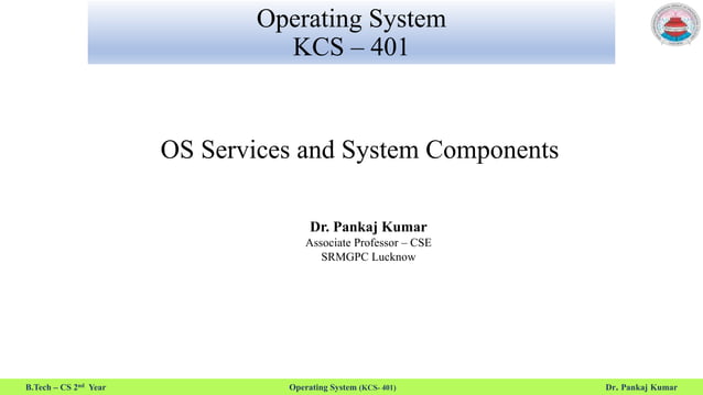 Services of Operating System | PPTX
