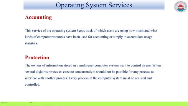 Services of Operating System | PPTX