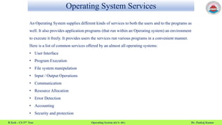 Services of Operating System | PPTX