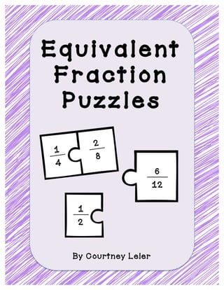 Equivalent fractions 2 | PDF | Hobbies & Interests