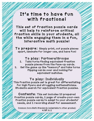 Equivalent fractions 2 | PDF | Hobbies & Interests