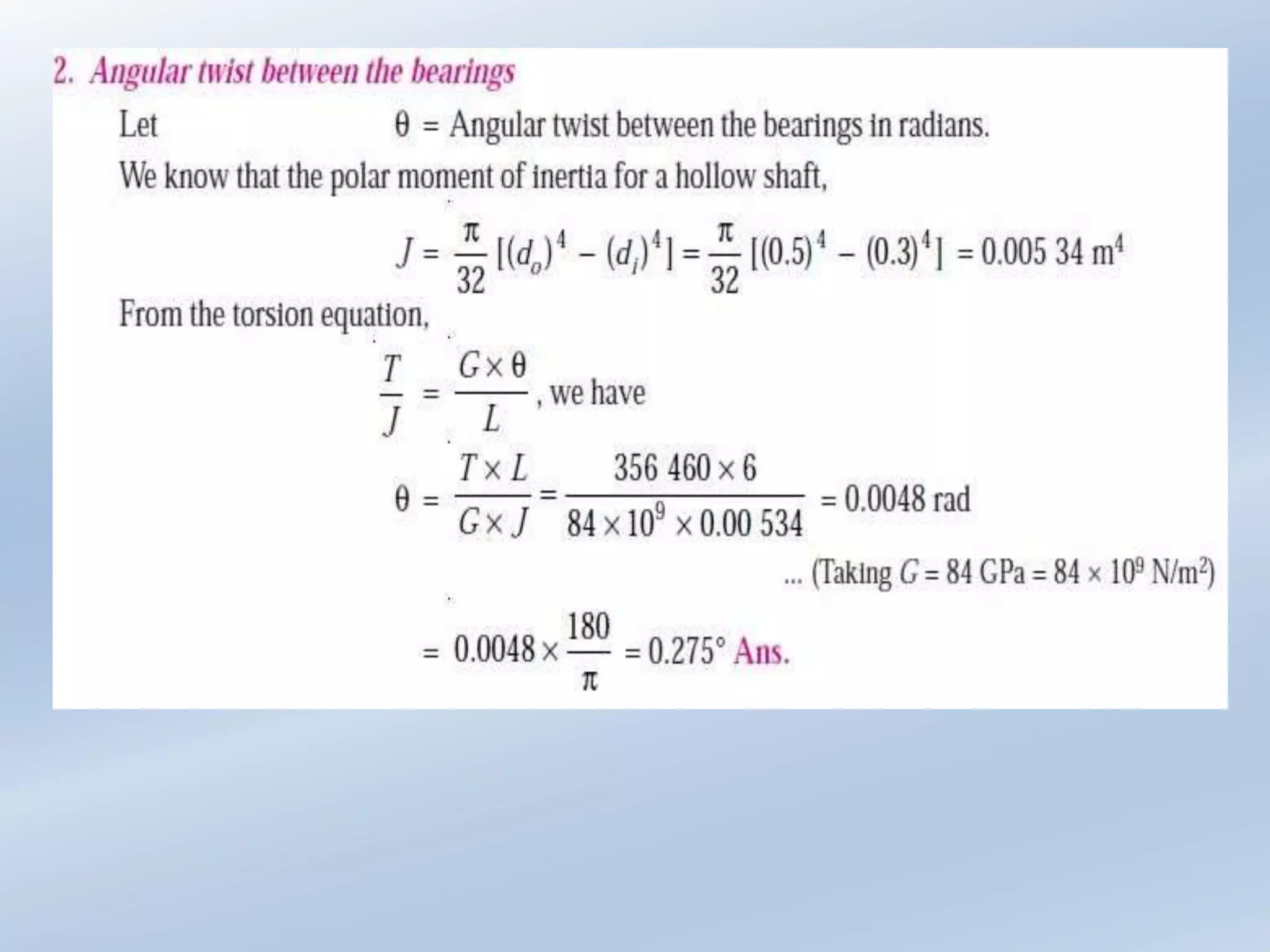 7 shaft shafts subjected to axial load in addition to combined torsion ...