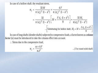 7 shaft shafts subjected to axial load in addition to combined torsion ...