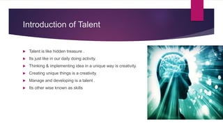 explore talent | PPTX