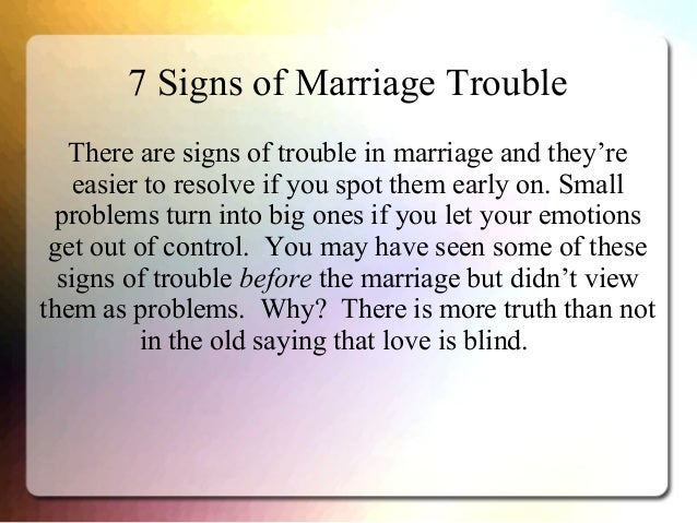 Are You Ignoring These 7 Signs Of Marriage Trouble