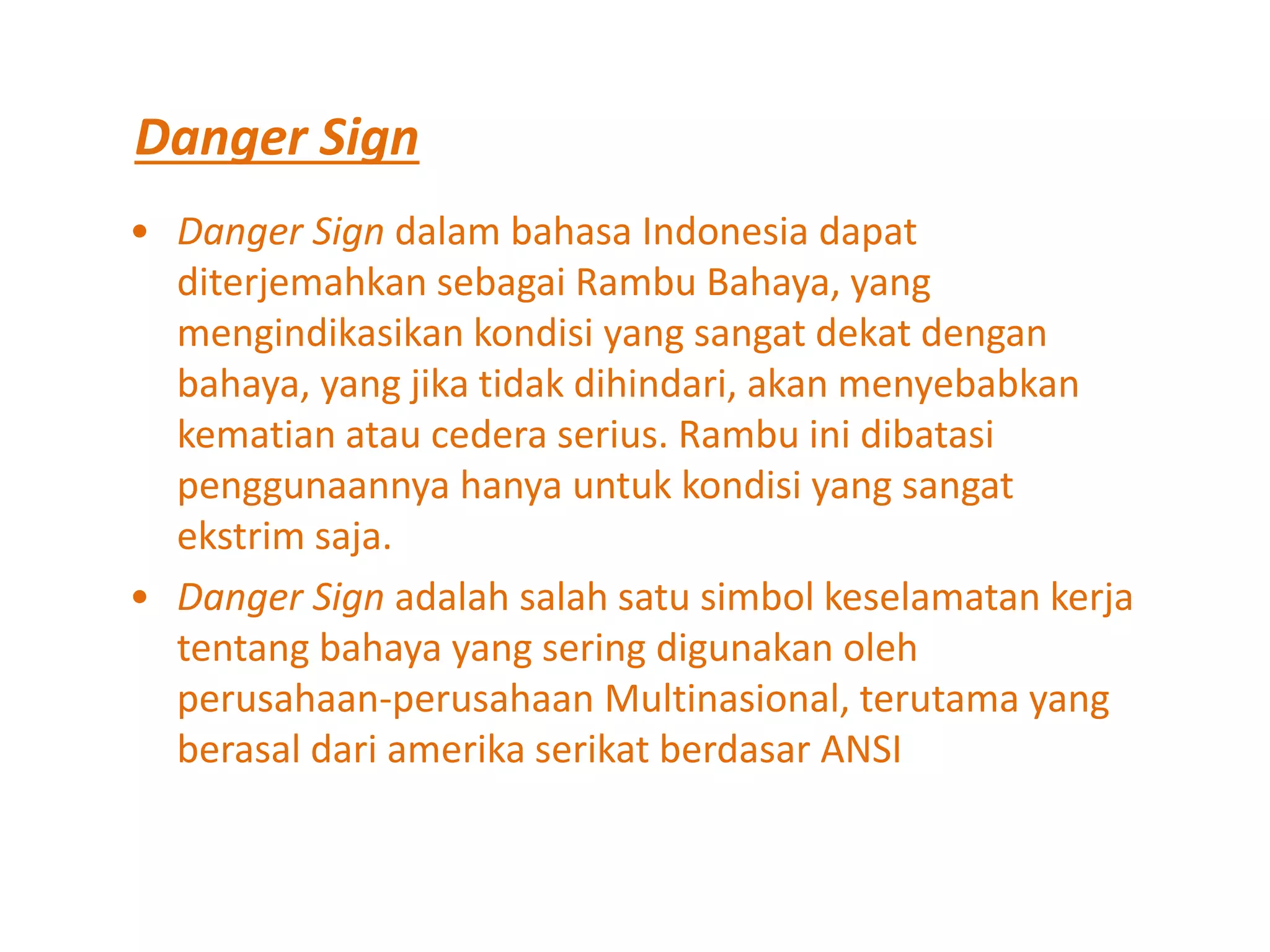 7 simbol simbol k3 dan tanda-tanda bahaya | PPTX