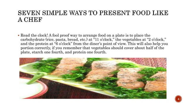 7 Simple ways to present your food..pptx | Cooking | Food & Drink