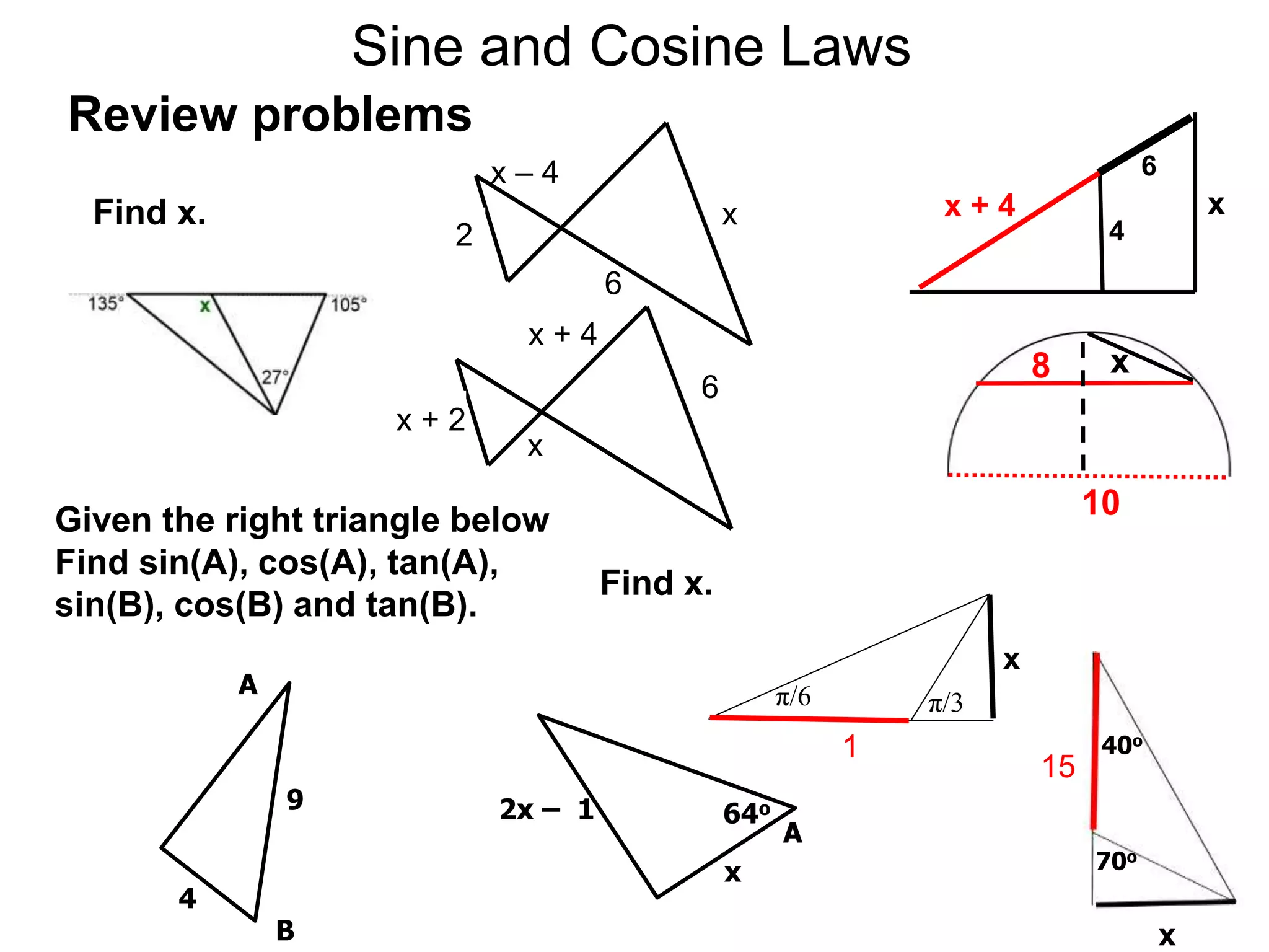 7 sine and cosine laws | PPTX