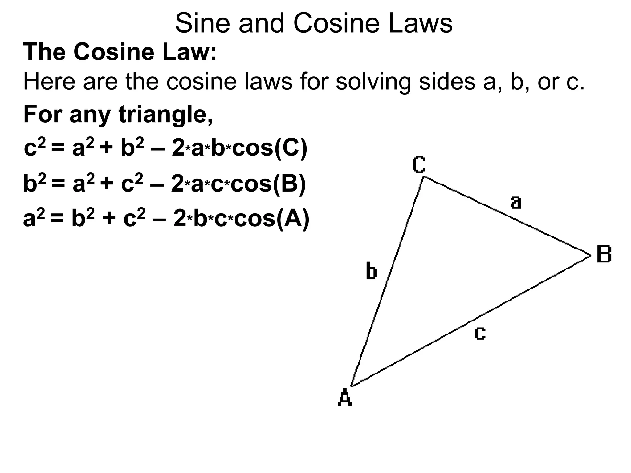 7 sine and cosine laws | PPTX