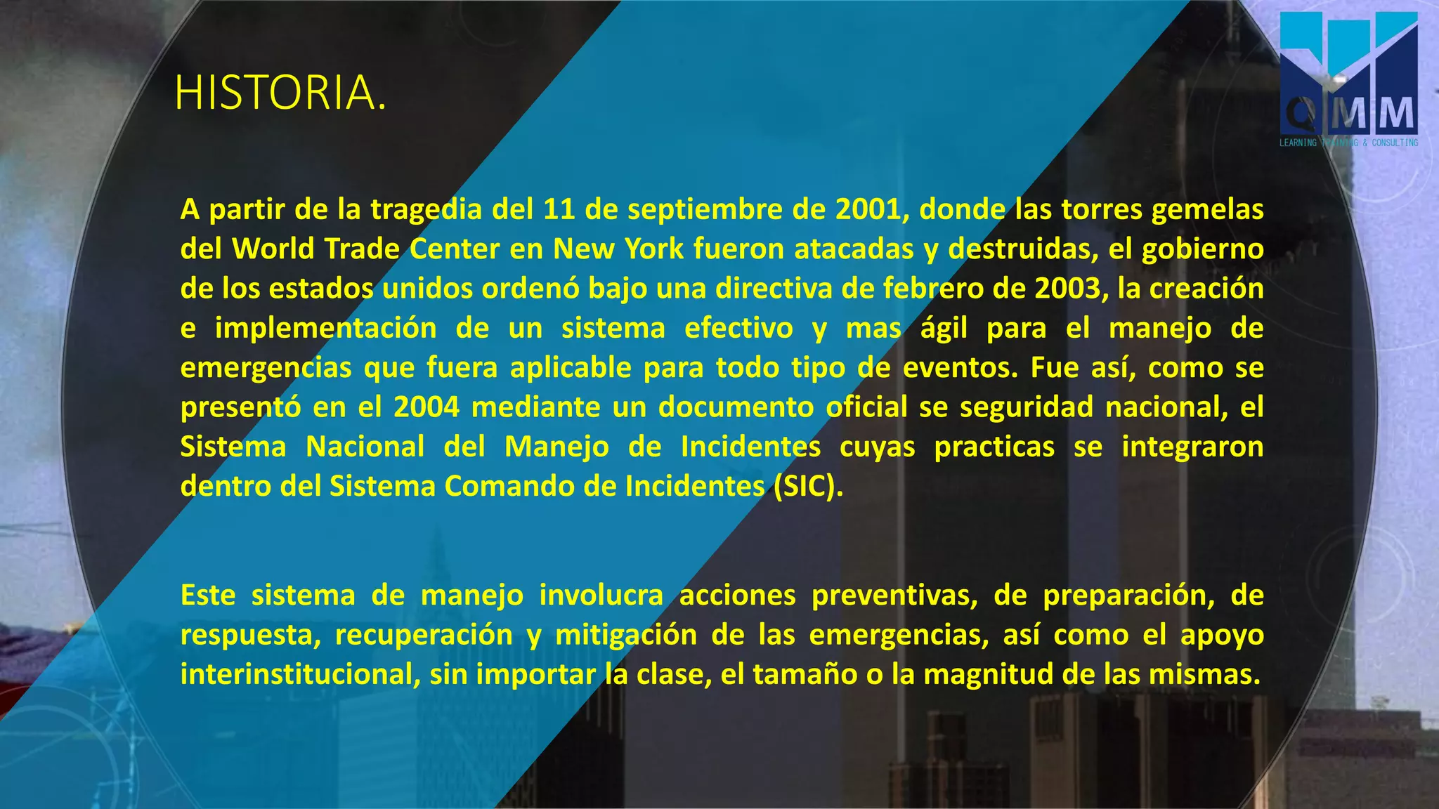 sistema de comando de incidentes sci qmm | PPTX