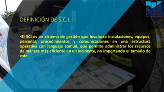 sistema de comando de incidentes sci qmm | PPTX