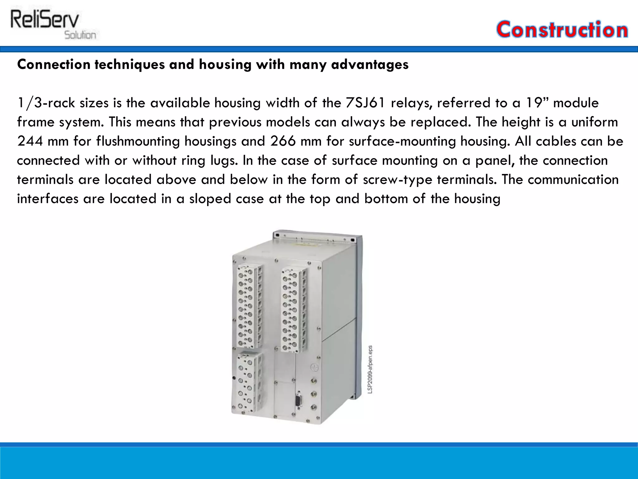 7SJ61 Over Current Relay | PDF