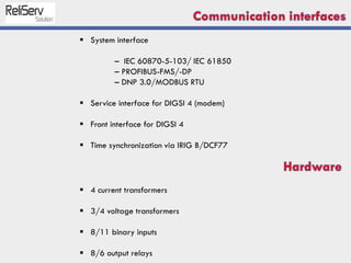 7SJ62 Multifunction Over Current Protection Relay | PDF