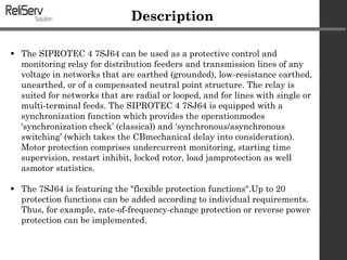 7SJ64 Relay | PDF