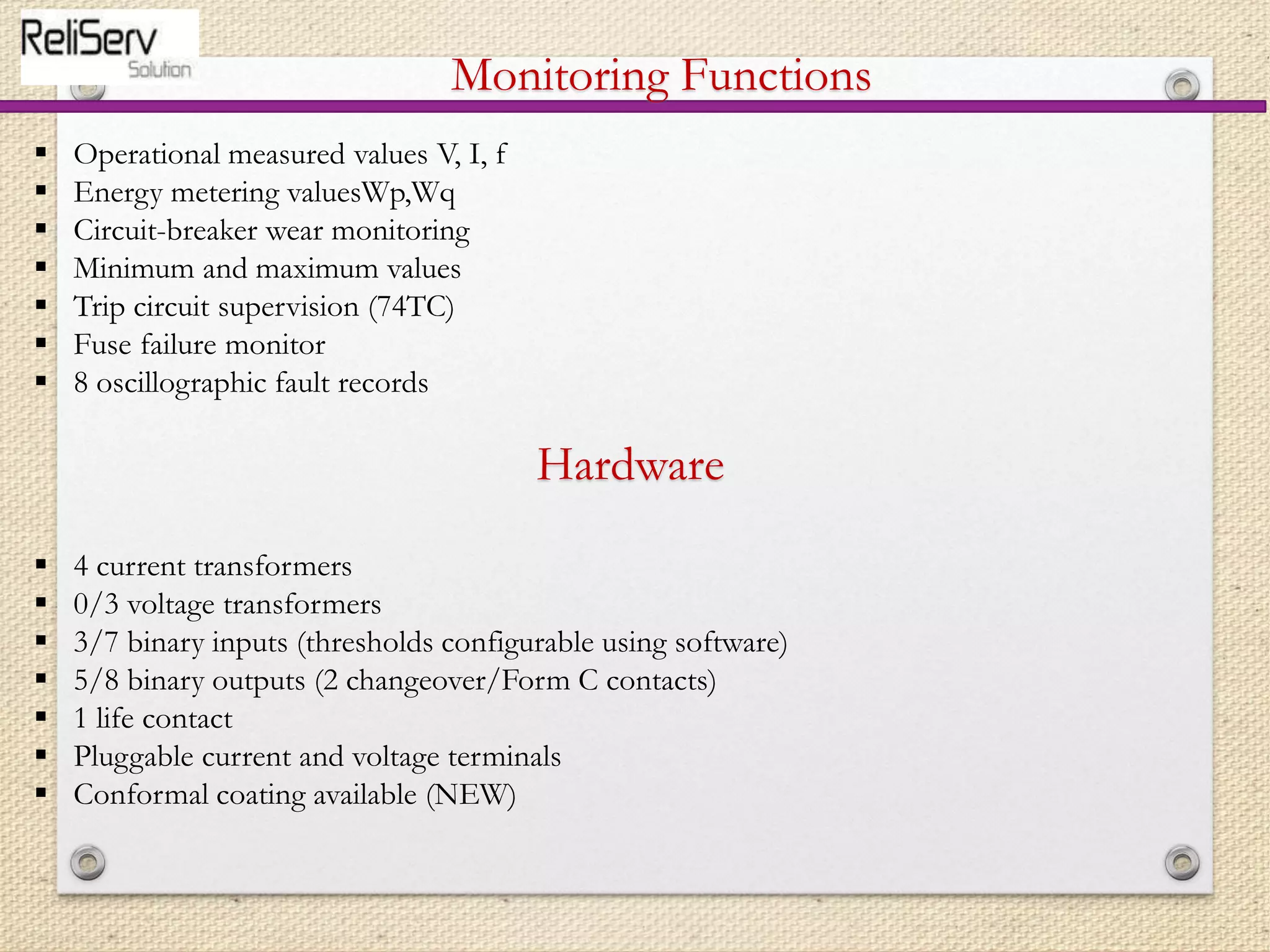 7SJ80 Overcurrent Relay | PDF