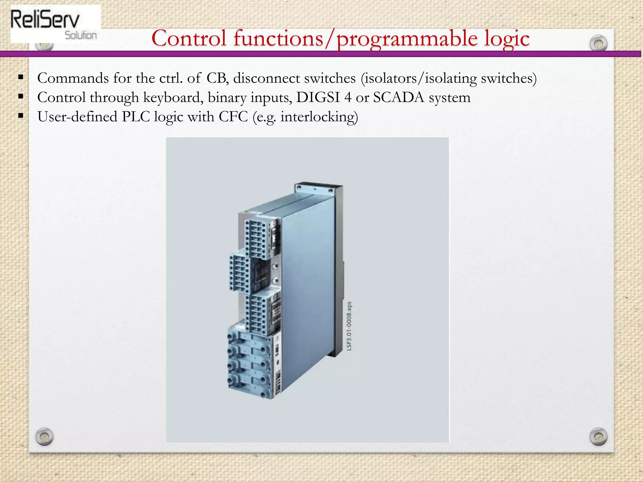 7SJ80 Overcurrent Relay | PDF