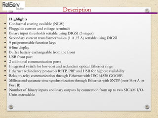 7SJ80 Overcurrent Relay | PDF