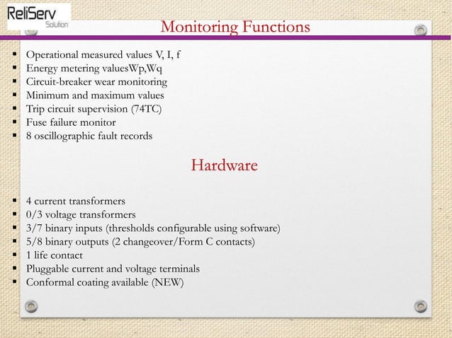 7SJ80 Overcurrent Relay | PDF