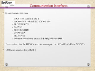 7SJ80 Overcurrent Relay | PDF
