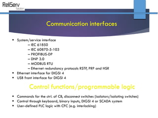 7SJ81 Overcurrent Relay | PPT