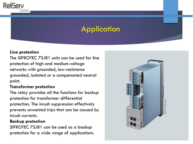 7SJ81 Overcurrent Relay | PPT