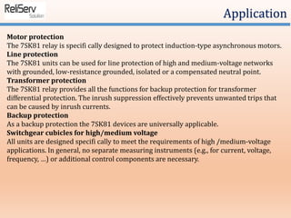 7SK81 Motor Protection Relay | PPT