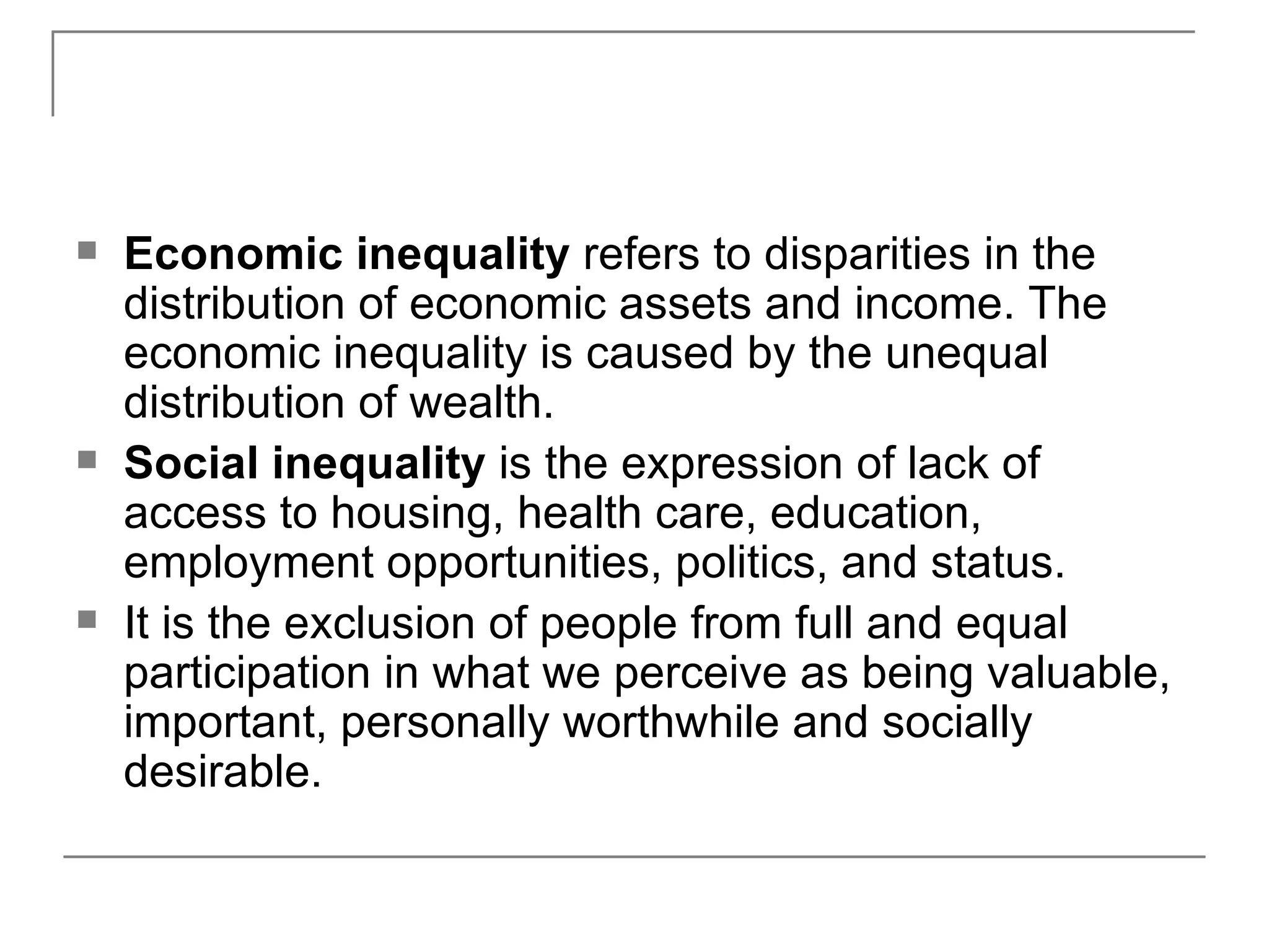 Social Inequality | PPT