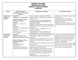 7_socialscience_english_2024_25.pdf syllabus | PPT