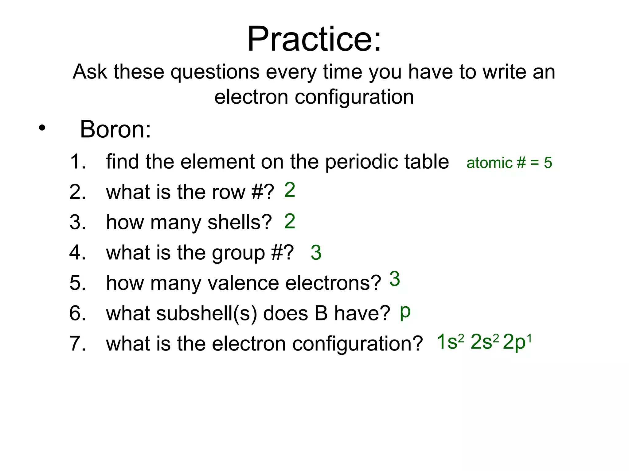 Electronic Configuration | PPT