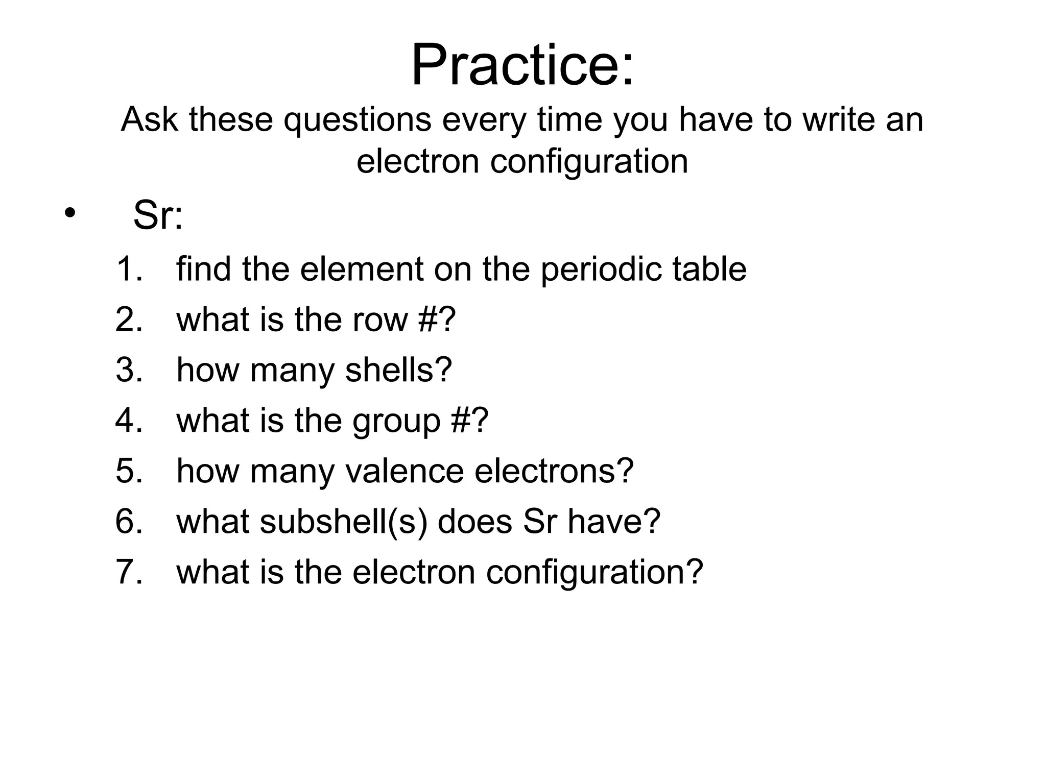 Electronic Configuration | PPT