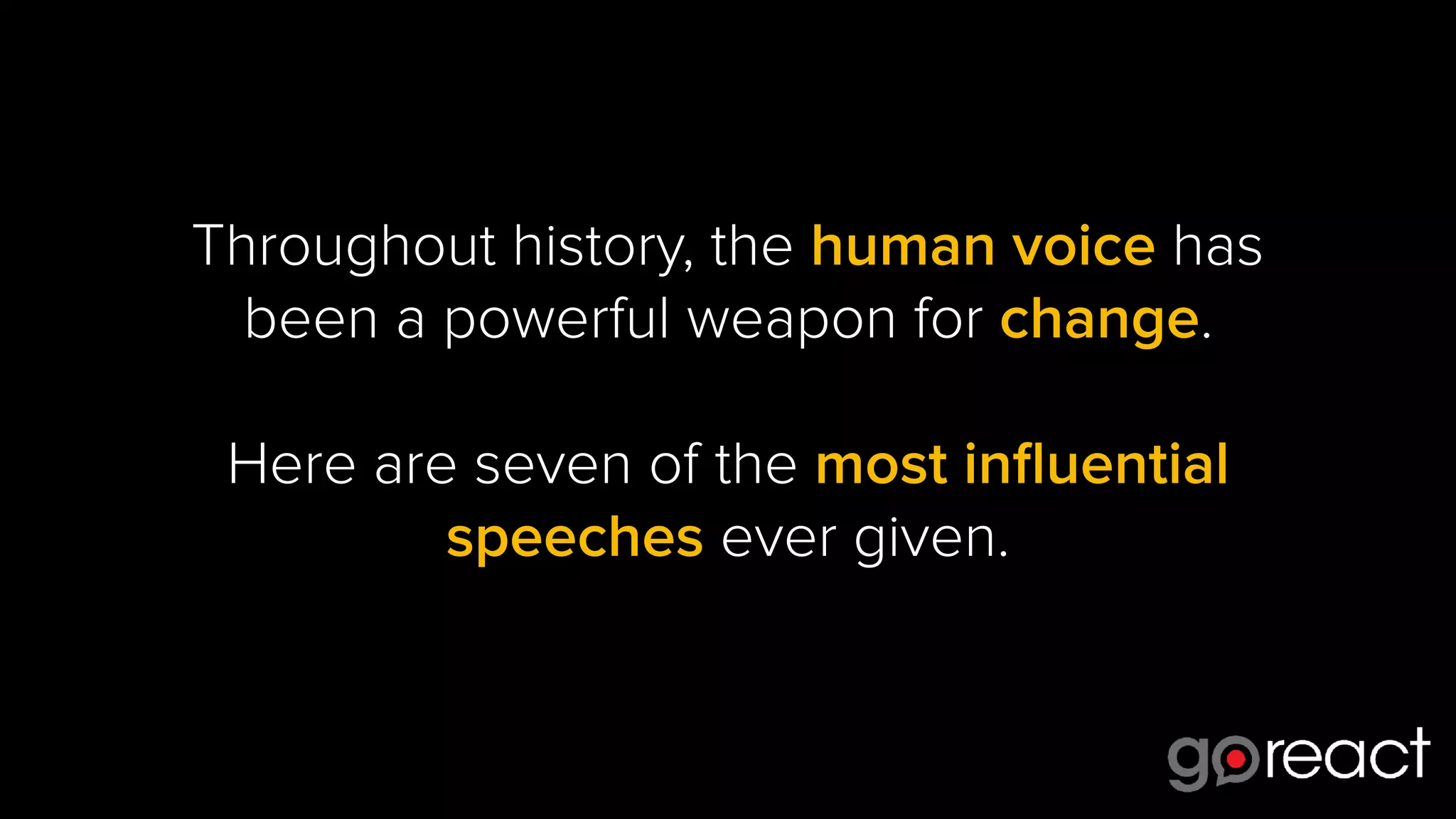 7 Speeches that Changed the World | PDF