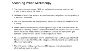 SPM test for characterization of nanoparticles | PPTX