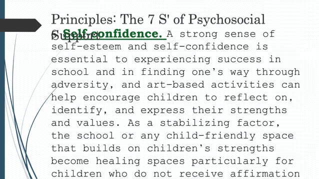 7'S PSYCHOSOCIAL SUPPORT.pptx | Mental Health | Diseases and Conditions